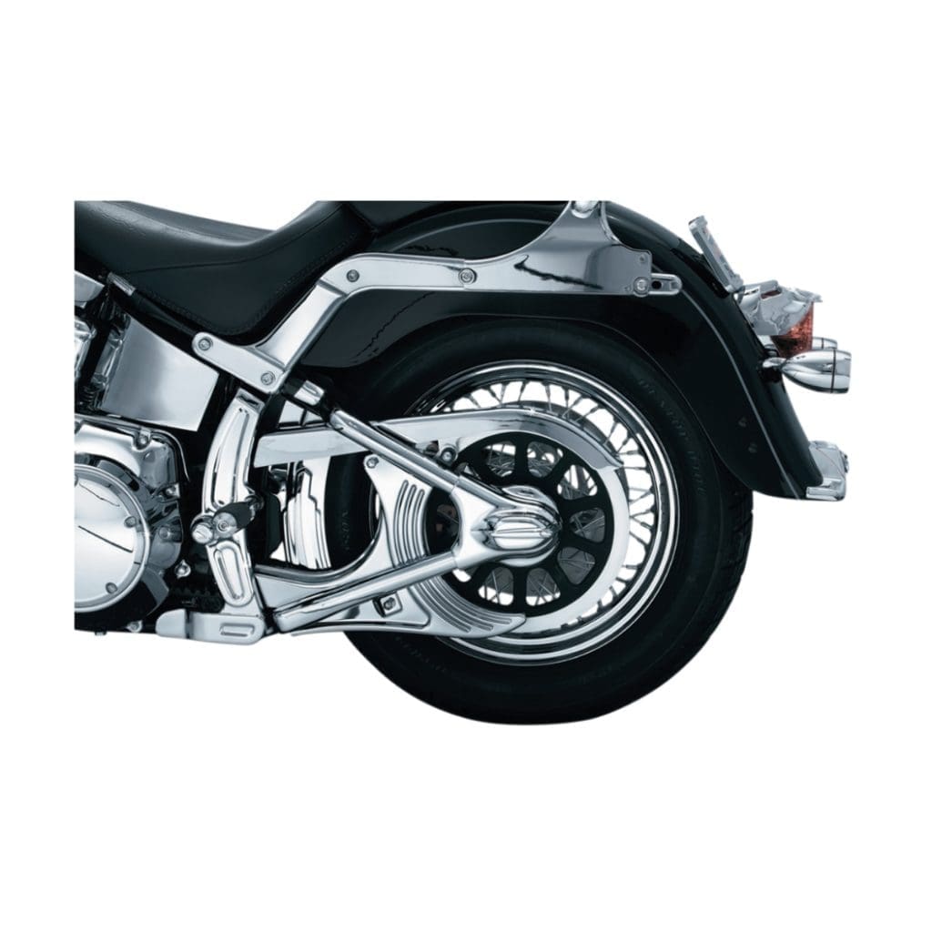 Kuryakyn Chrome Boomerang Frame Covers Softail, '08-'17 | Rush Bikes
