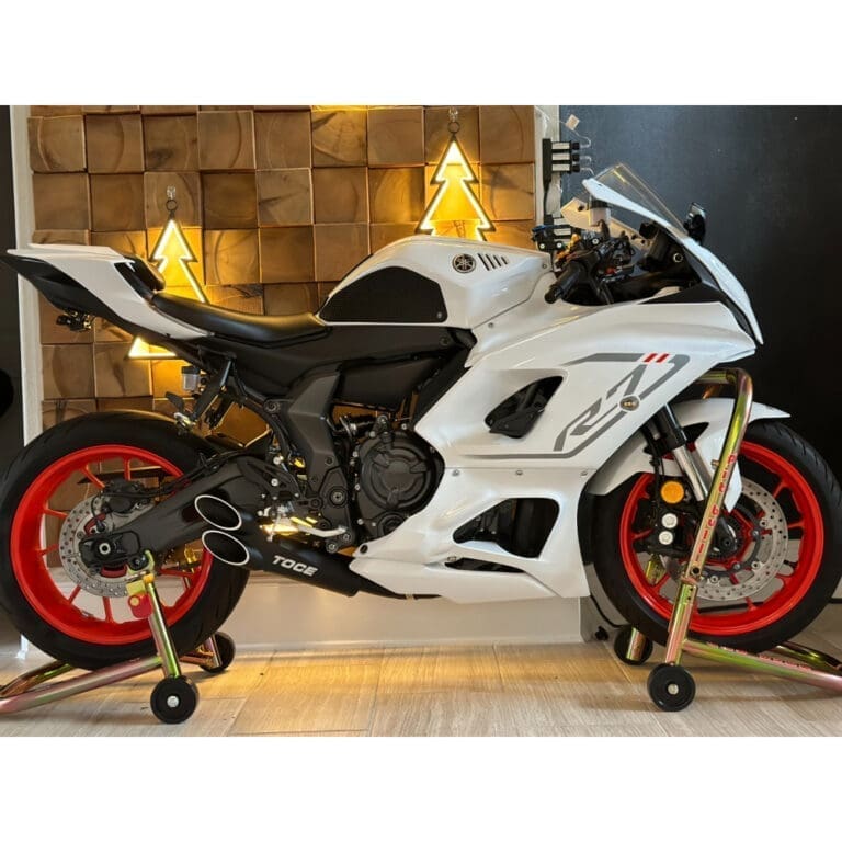 Toce Performance Razor Tip Full Exhaust - Yamaha R7, '20-'24 | Rush Bikes